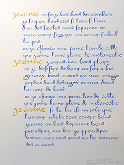 Interligne - Quelques cursives gothiques 3e week-end